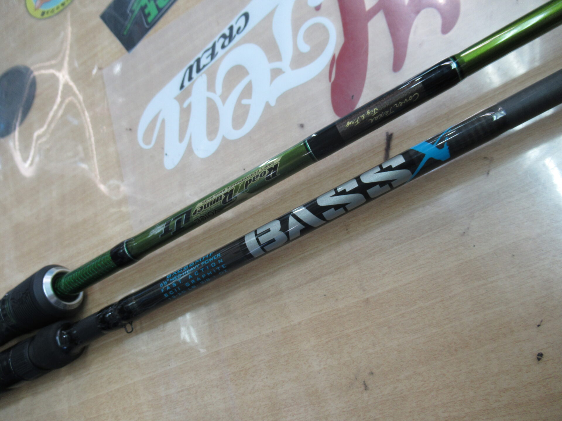 セントクロイのバスX BXC66MHF、ノリーズのロードランナーヴォイスLTT630Mを買取させていただきました。釣り具といえば釣具いちばん館!!釣具いちばん館