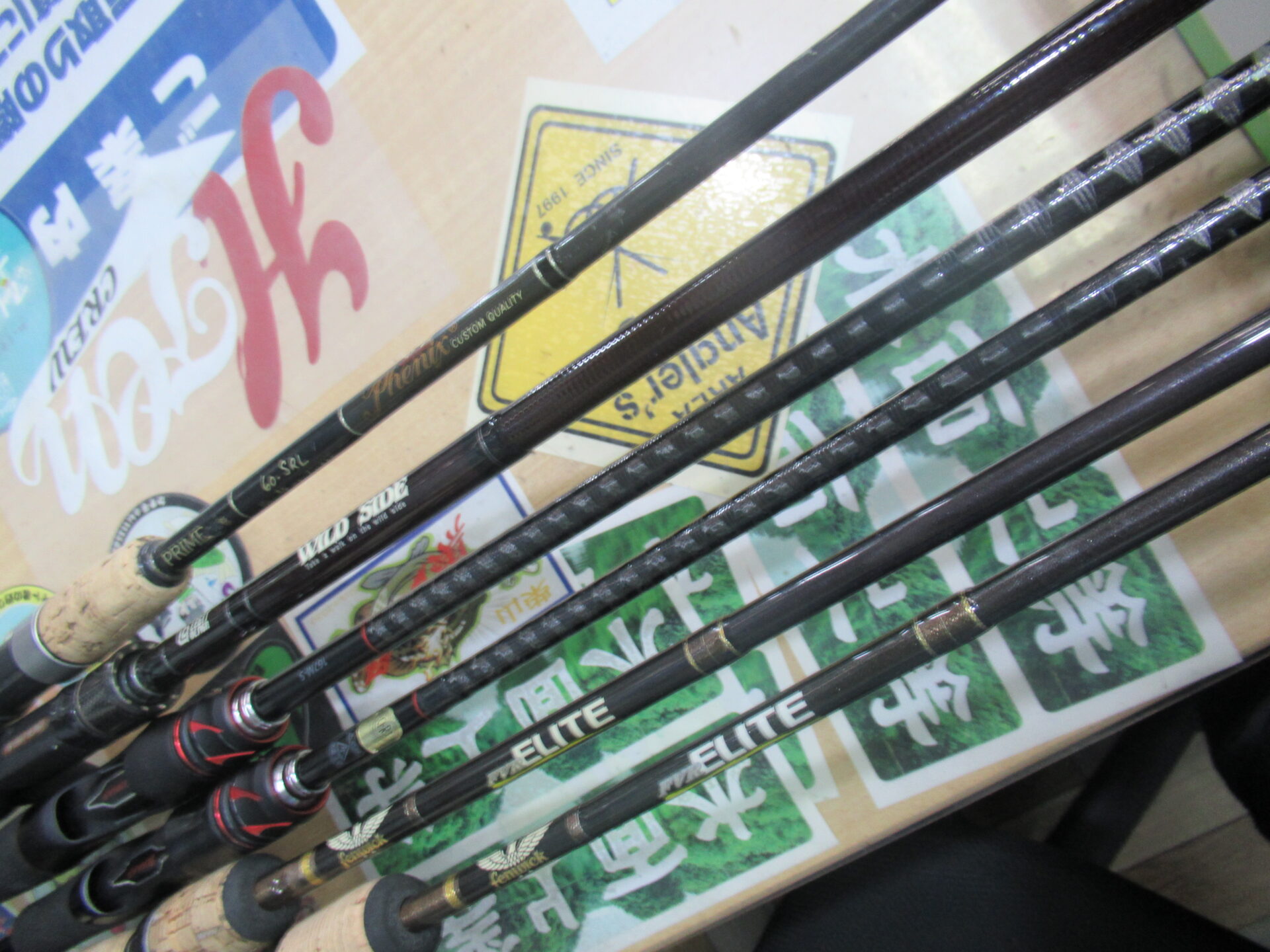 レジットデザインのワイルドサイドWSC－G62L、フェンウィックのFVRエリートELT64SULJ、FVRエリートELT62CMLJ、シマノの20ゾディアス167M－S、20ゾディアス ...