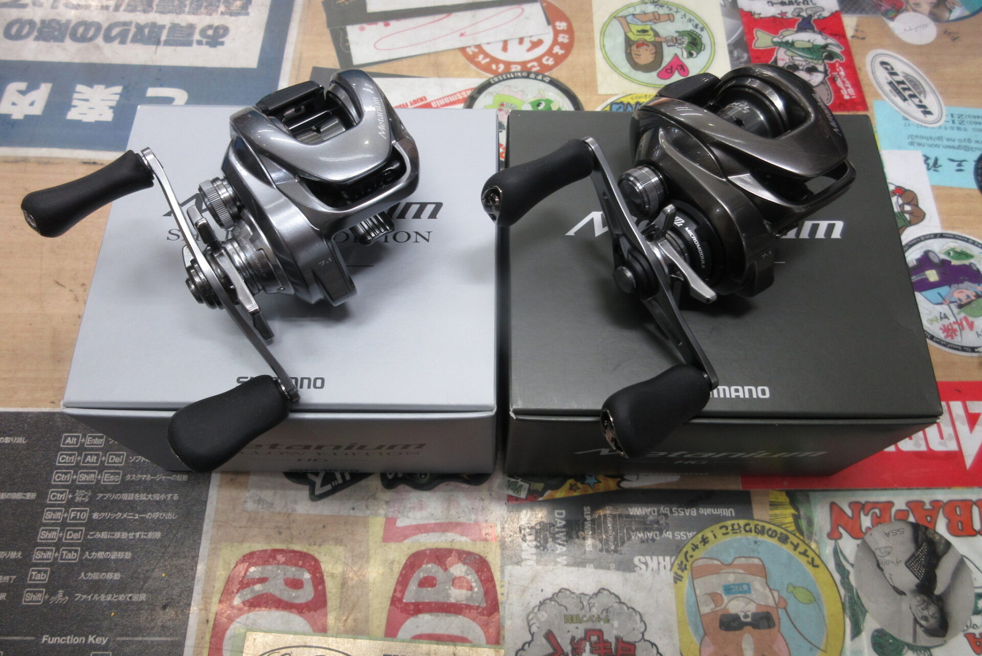 シマノの20メタニウムと22メタニウムシャローエディションをお売りいただきました。大宮で釣具店といえば釣具いちばん館!!釣具いちばん館