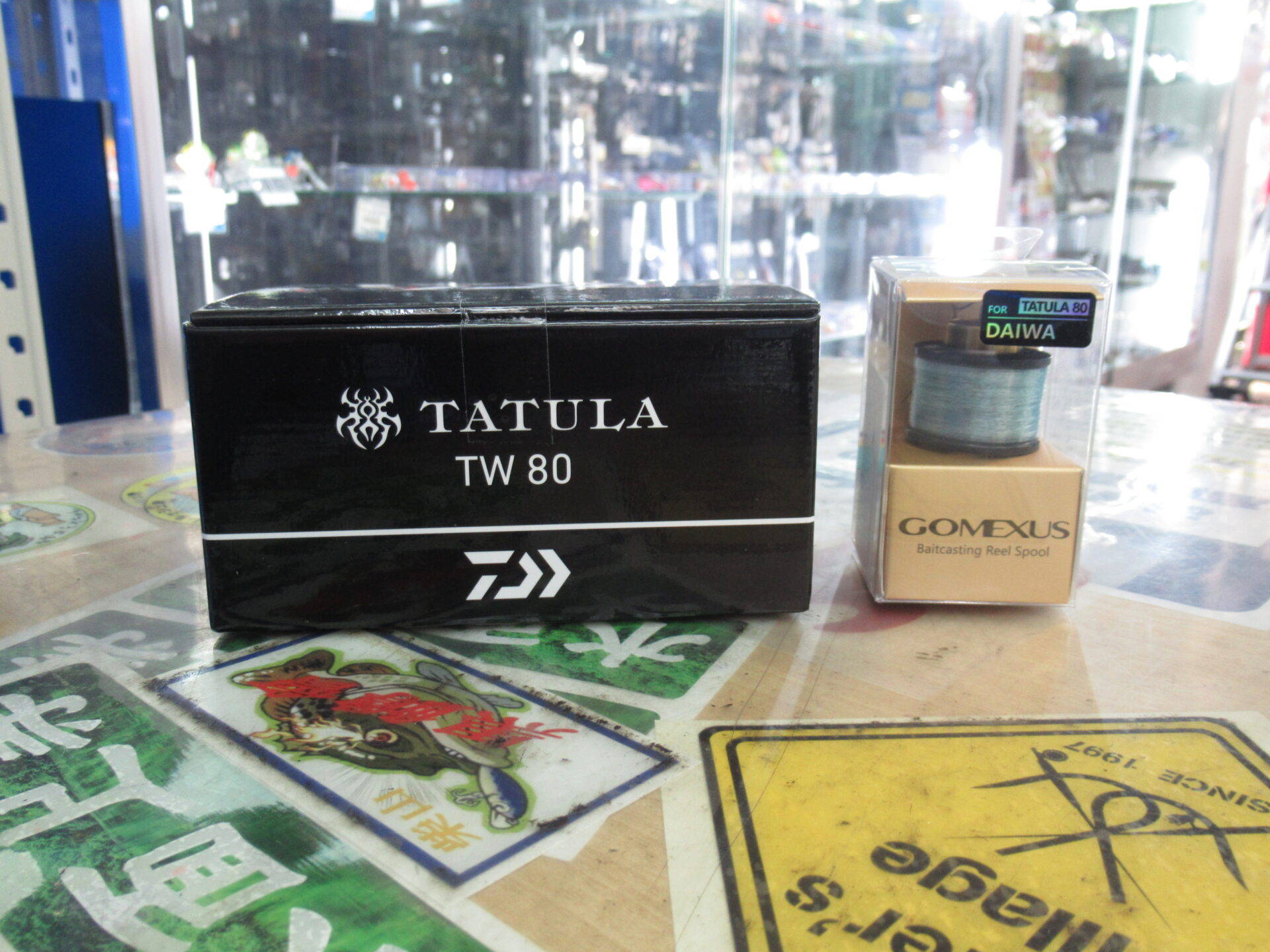 ダイワのタトゥーラTW80とゴメクサスのスプールを買取しました。超高額買取なら千葉県船橋市の釣具いちばん館!!釣具いちばん館